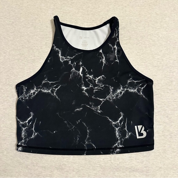 Buffbunny Collection | Tops | Buffbunny Black And White Marble Crop Top ...